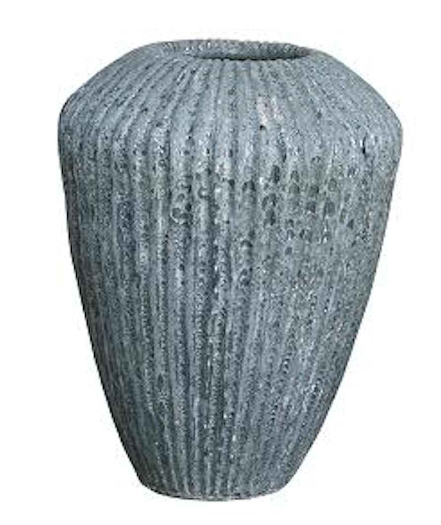 Vase Polystone Sandblasted antikschwarz | Terrapalme Heim- und Gartenshop