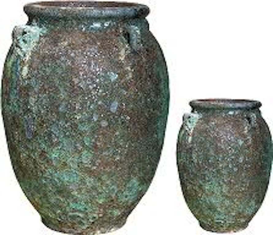 Amphore 2er Set - Sandblasted Polystone Outdoor | Terrapalme Heim- und ...